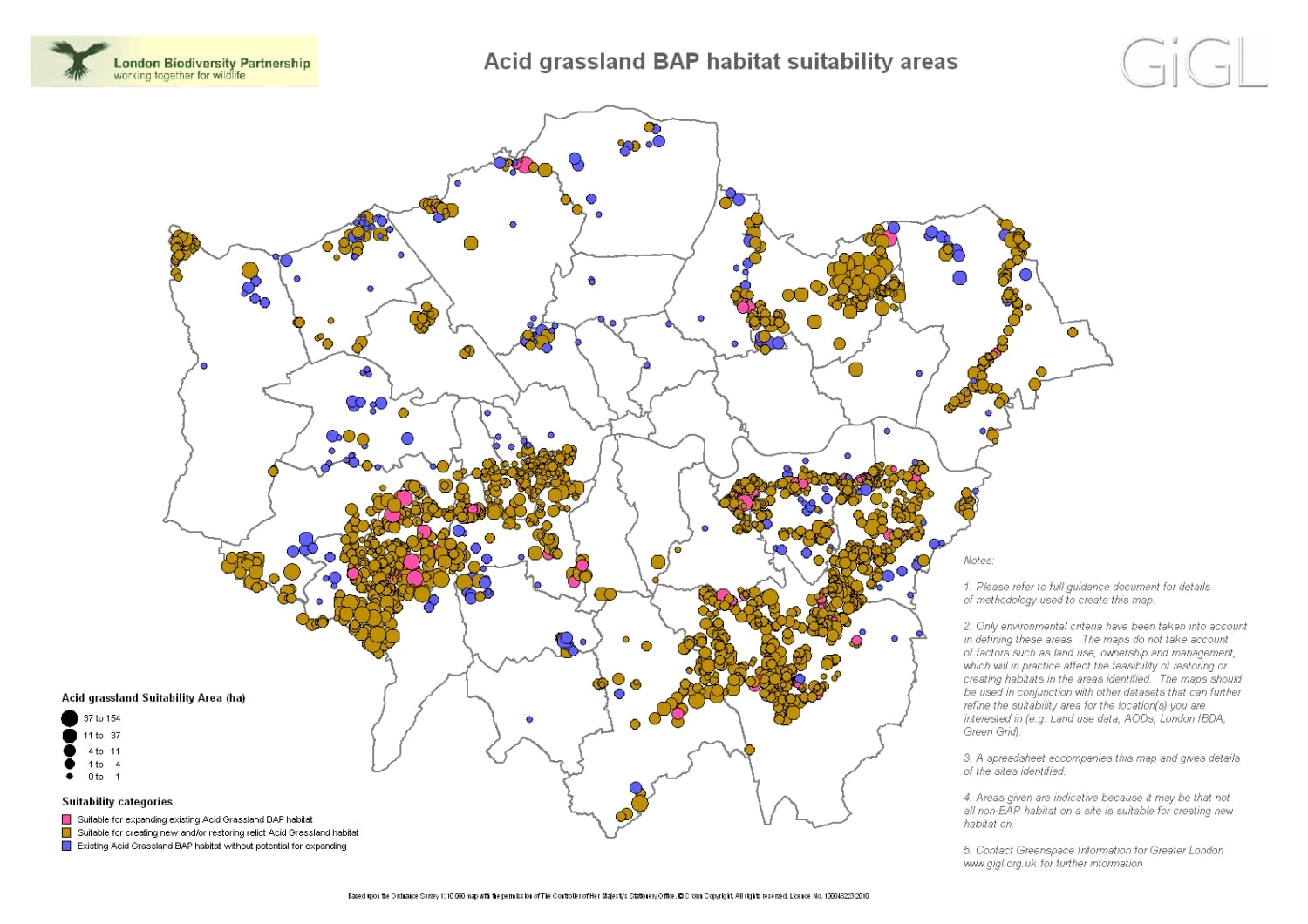 BAP Habitat Suitability Data - GIGL